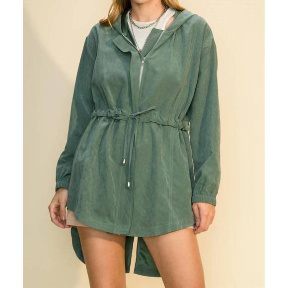 HYFVE | Jackets & Coats | New Hyfve Cargo High Low Hooded Jacket In ...